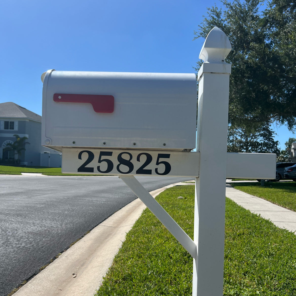 Mailbox Number Decals for Grand Oaks HOA (2 Decals)