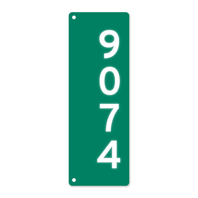 High Visibility House Number Signs and 911 Driveway Markers